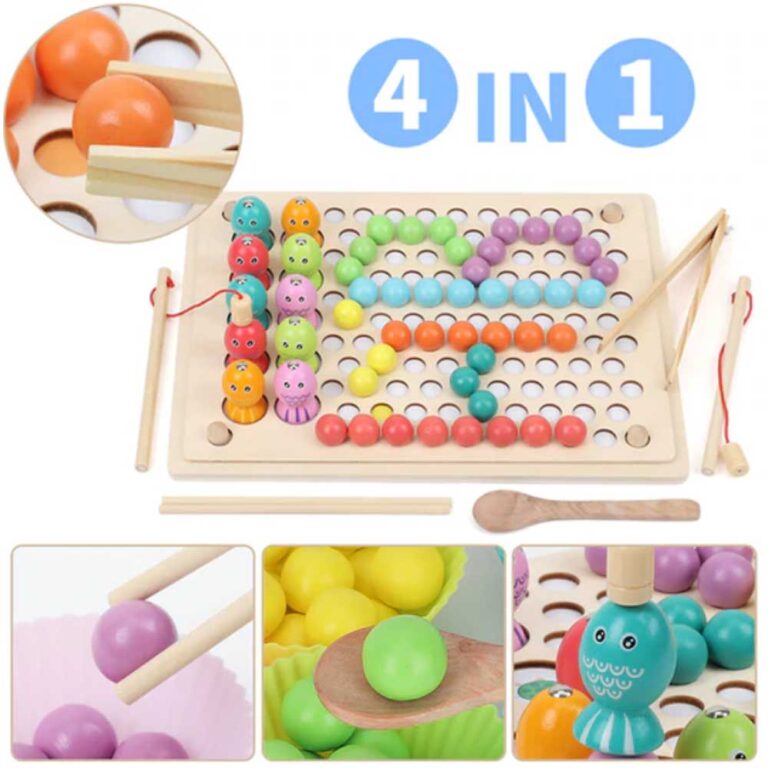 Activity board with fishing game magnet and memory game - Festgiganten AB